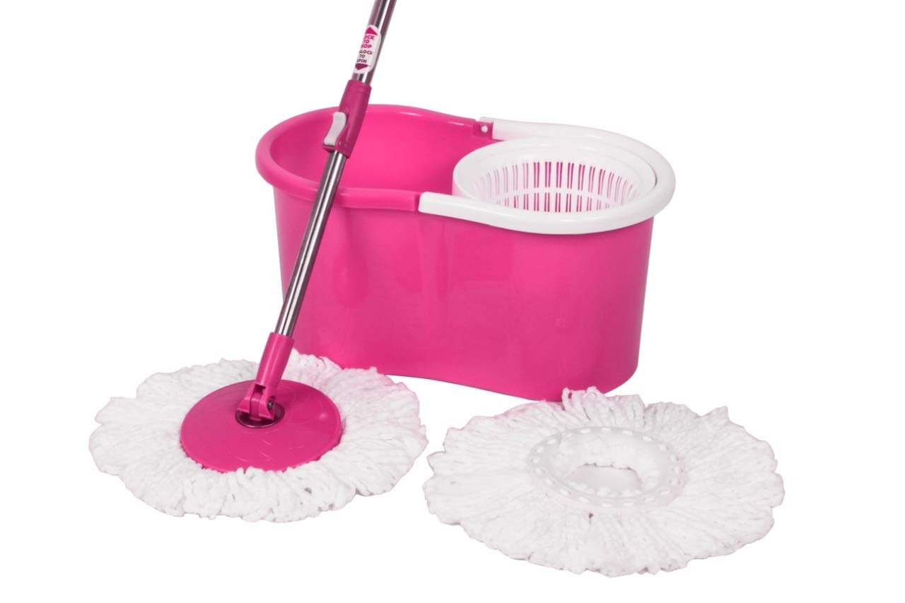 Mop Bucket Magic Spin Mop Bucket Double Drive Hand Pressure with 2 ...