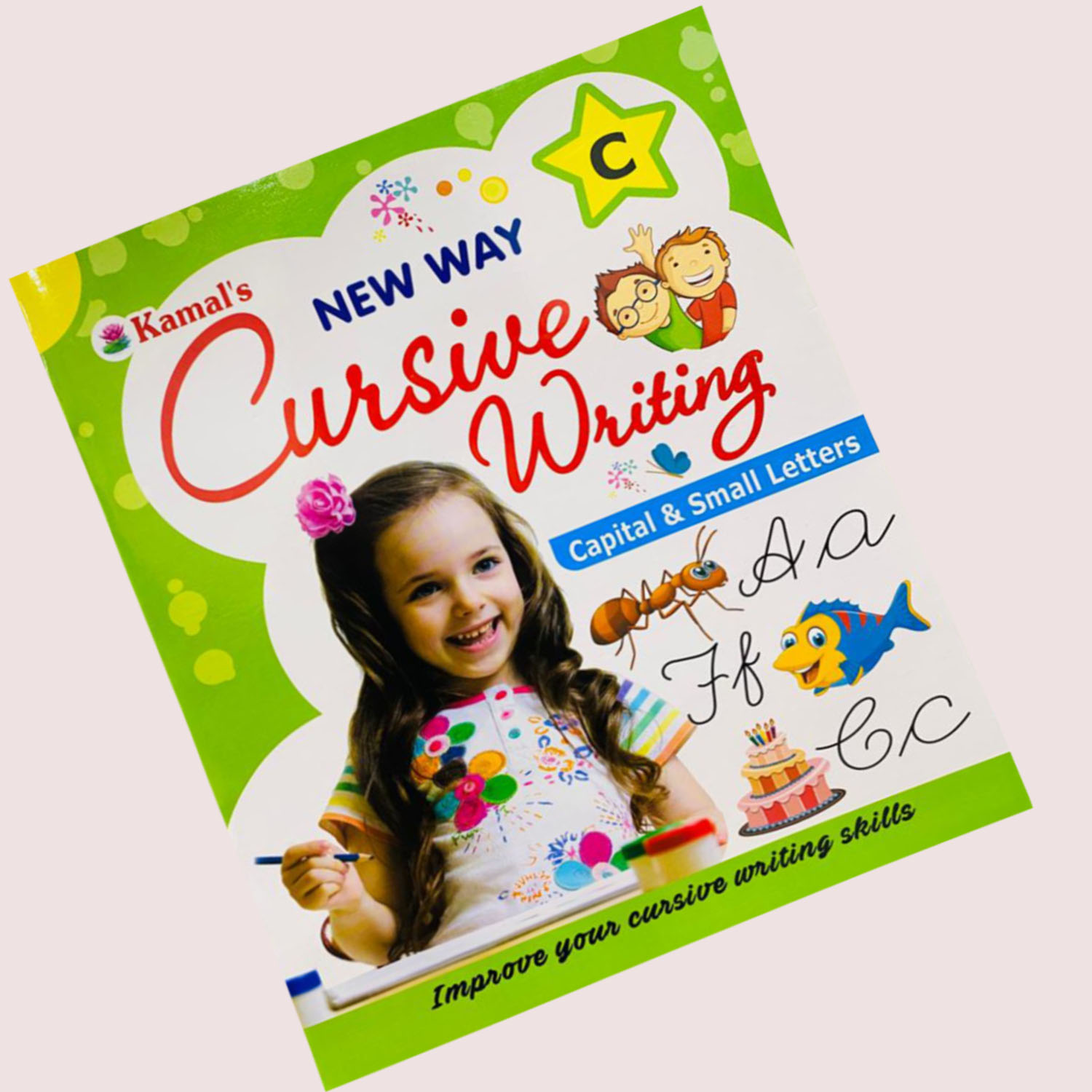 New Way CURSIVE WRITING Capital Letter A |Cursive Handwriting Practice ...