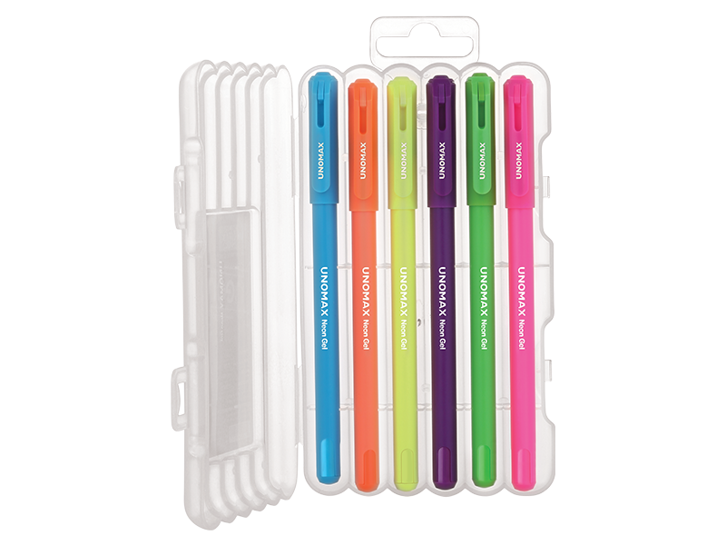 Unomax Neon Gel Gel Pens (Pack of 5) Buy Online