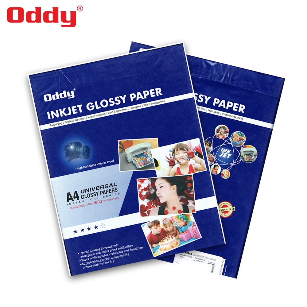 Oddy 150 GSM A4 Size Glossy Photo Paper – Non Adhesive, Universal ...