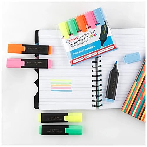 Kores Highlighter Pack of 10 (Orange) Buy Online